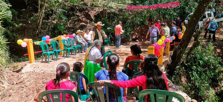 Inauguración de Puente Vehicular en caserío Chucte Los Ramos ...